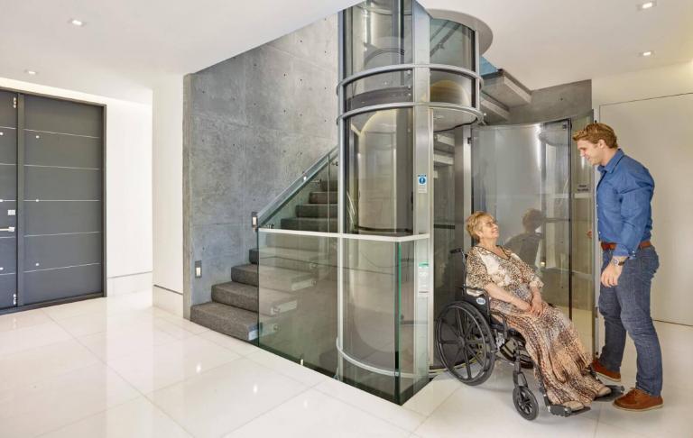 PVE52 Home Elevator Self-Supporting, Wheelchair Accessible & Eco-Friendly